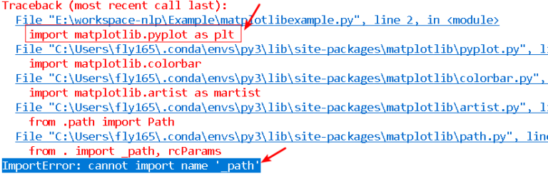 Fix Python Matplotlib ImportError: cannot import name '_path' Error: A ... Fix Python Matplotlib ImportError: cannot import name '_path' Error: A ...
